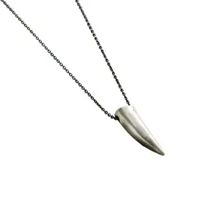 POSH TOTTY DESIGNS Men’s Oxidised Sharks Tooth Necklace