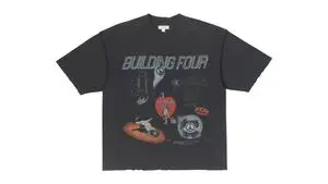BLDG4 Precast Short Sleeve Knit T-shirt - Black