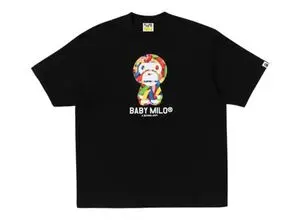 A BATHING APE Banana Baby Milo Relaxed Fit Tee Shirt - Black