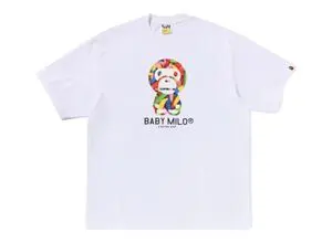 A BATHING APE Banana Baby Milo Relaxed Fit Tee Shirt - White