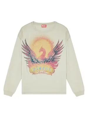DIESEL® T Boxt Long Sleeve Aa1 T-shirt - Natural