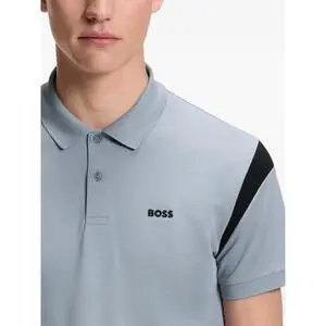 BOSS Grey Polo Shirts - Gray