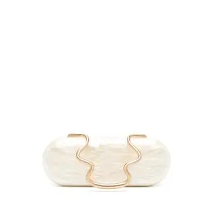 Cult Gaia Neutrals Clutch Bags - Cream