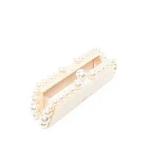Cult Gaia Neutrals Clutch Bags - Cream