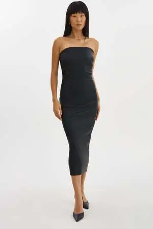 LAMARQUE Hailey Leather Tube Dress