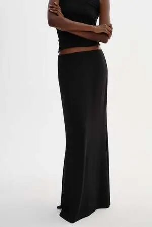 LAMARQUE Jazmin Knit Maxi Skirt - Black