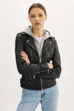 LAMARQUE Anna Leather Biker Jacket