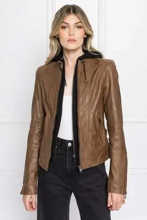 LAMARQUE Arlette Leather Biker Jacket