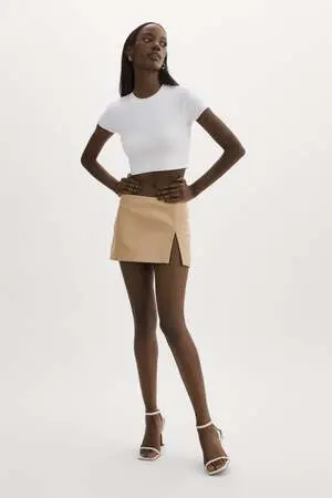 LAMARQUE Odelina Leather Mini Skirt
