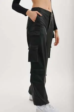 LAMARQUE Bobbi Faux Leather Cargo Pants