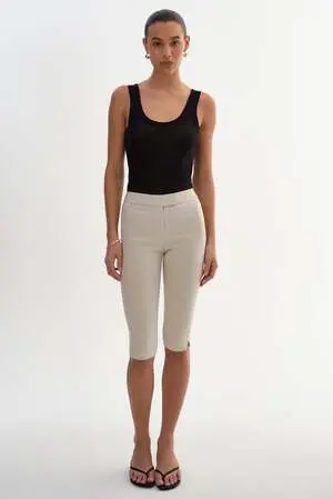 LAMARQUE Celine Stretch Twill Capri Birch