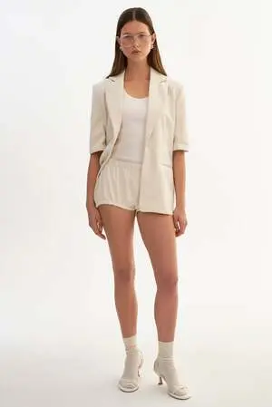 LAMARQUE Cleo Faux Suede Bloomer Shorts