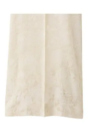 Mango Lenny Jacquard Straight Leg Pants