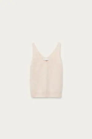 Iris Von Arnim Brushed Cashmere Sweater Alabaster
