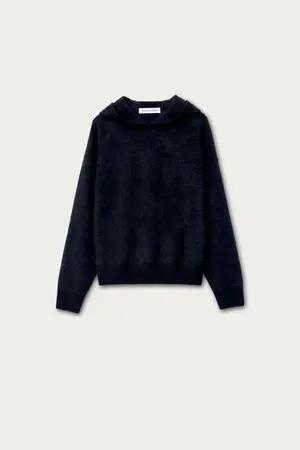 Iris Von Arnim Brushed Cashmere Sweater - Navy