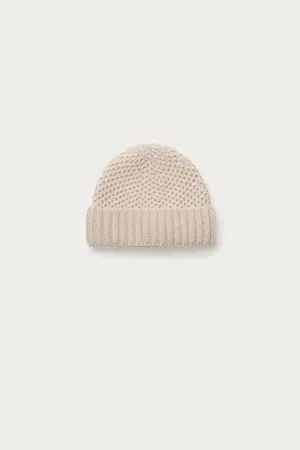 Iris Von Arnim Stonewashed Cashmere Beanie - Alabaster