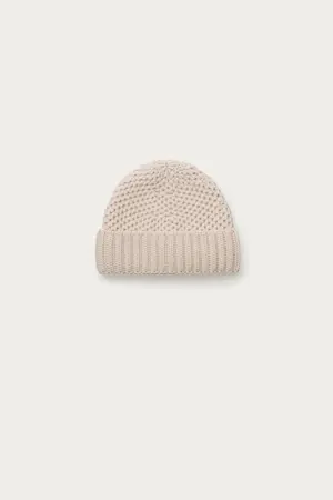 Iris Von Arnim Stonewashed Cashmere Beanie - Alabaster