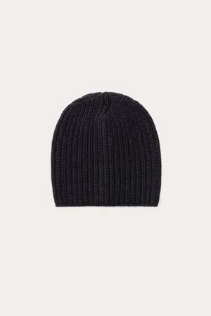 Iris Von Arnim Stonewashed Cashmere Beanie Navy