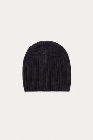 Iris Von Arnim Stonewashed Cashmere Beanie - Navy
