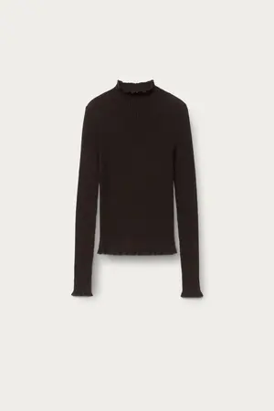 Iris Von Arnim Superfine Cashmere Shirt - Chocolate