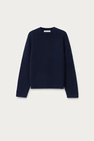 Iris Von Arnim Cashmere-Silk Sweater Midnight