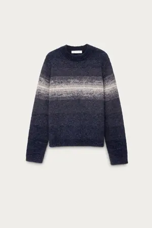 Iris Von Arnim Cashmere-silk Sweater - Midnight/alabaster