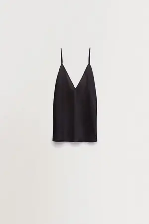 Iris Von Arnim Silk Top - Navy