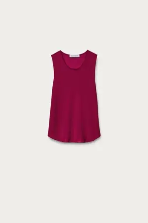 Iris Von Arnim Silk Top - Ruby