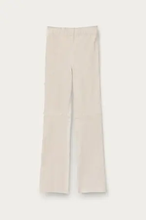 Iris Von Arnim Leather Trousers - Alabaster