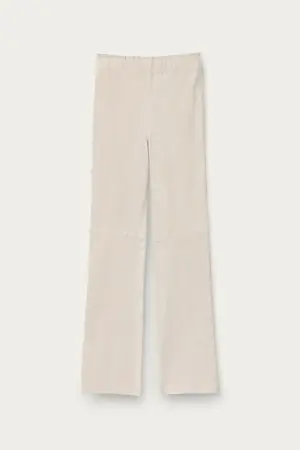 Iris Von Arnim Leather Trousers - Alabaster