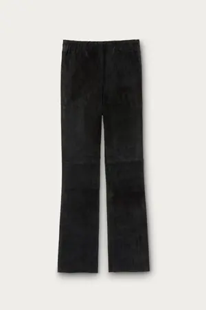 Iris Von Arnim Leather Trousers Navy