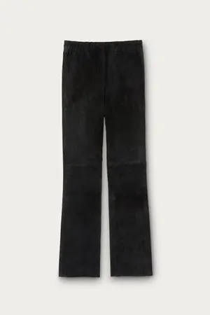 Iris Von Arnim Leather Trousers - Navy