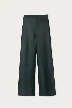 Iris Von Arnim Leather Trousers - Pine Green