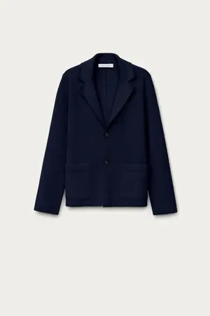 Iris Von Arnim Cashmere-Silk Blazer Midnight