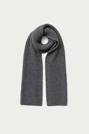 Iris Von Arnim Cashmere Scarf Flannel-grey