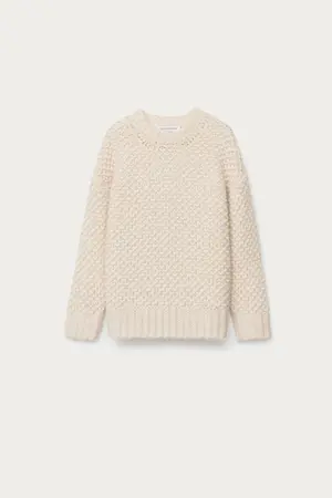 Iris Von Arnim Cashmere-Silk Sweater Ecru