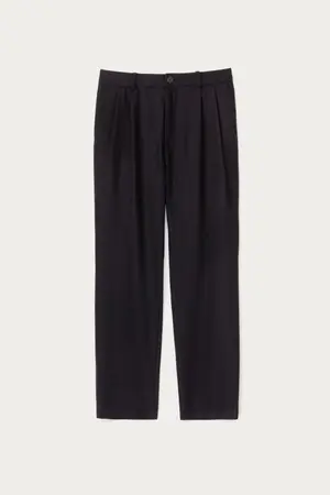 Iris Von Arnim Pleated Trousers - Navy