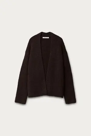 Iris Von Arnim Cashmere-silk Cardigan - Chocolate