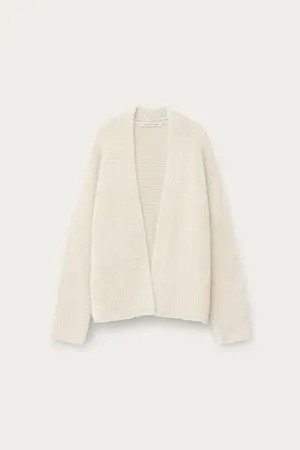 Iris Von Arnim Cashmere-Silk Cardigan Ecru
