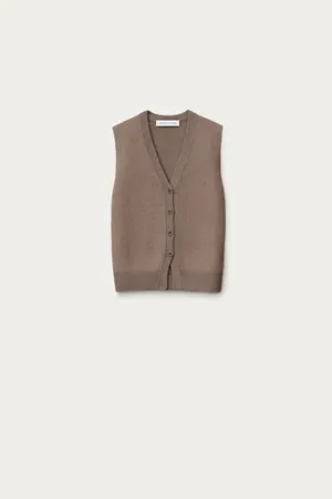 Iris Von Arnim Cashmere-silk Top - Taupe