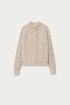 Iris Von Arnim Cashmere Cardigan - Alabaster