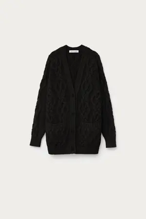 Iris Von Arnim Cashmere Cardigan - Black