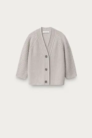 Iris Von Arnim Cashmere Cardigan - Pebble