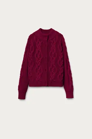 Iris Von Arnim Cashmere Cardigan - Ruby Sw