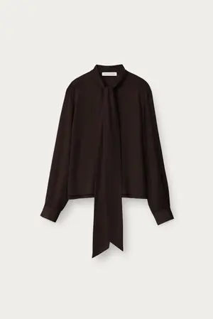 Iris Von Arnim Silk Blouse - Chocolate