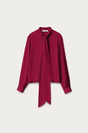 Iris Von Arnim Silk Blouse - Ruby