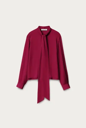 Iris Von Arnim Silk Blouse - Ruby