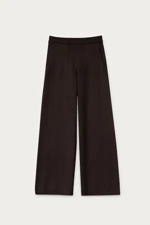 Iris Von Arnim Cashmere-Silk Trousers Chocolate