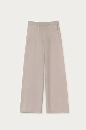 Iris Von Arnim Cashmere-silk Trousers - Gravel