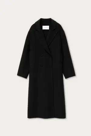 Iris Von Arnim Doubleface Coat - Black